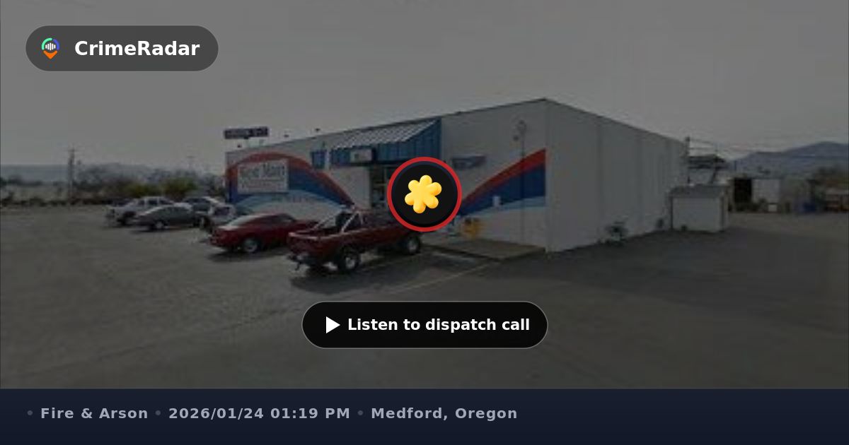 Apparent structure fire at pharmacy on West Main St, Medford OR ...