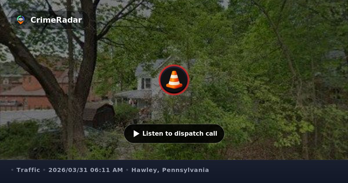 Two-car crash with injured driver on Church Street, Hawley PA | CrimeRadar