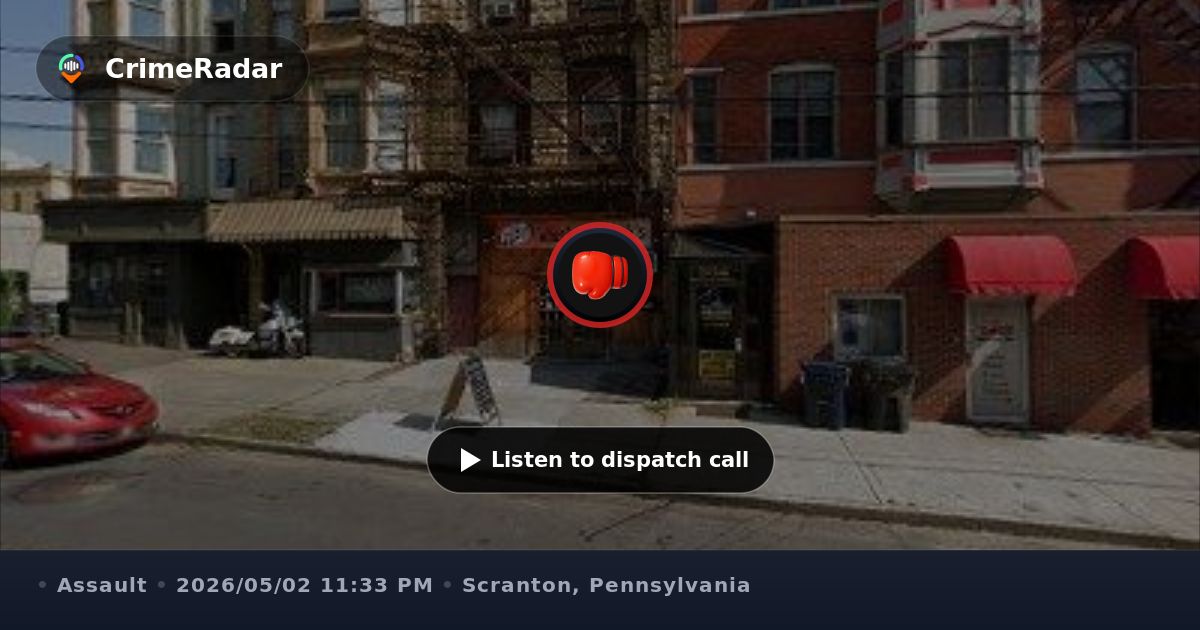 Assault victim at North Washington Avenue bar, Scranton PA | CrimeRadar