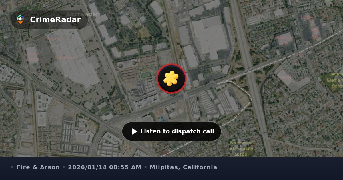 Fire crews respond to alarm near Montague Expy, Milpitas CA | CrimeRadar