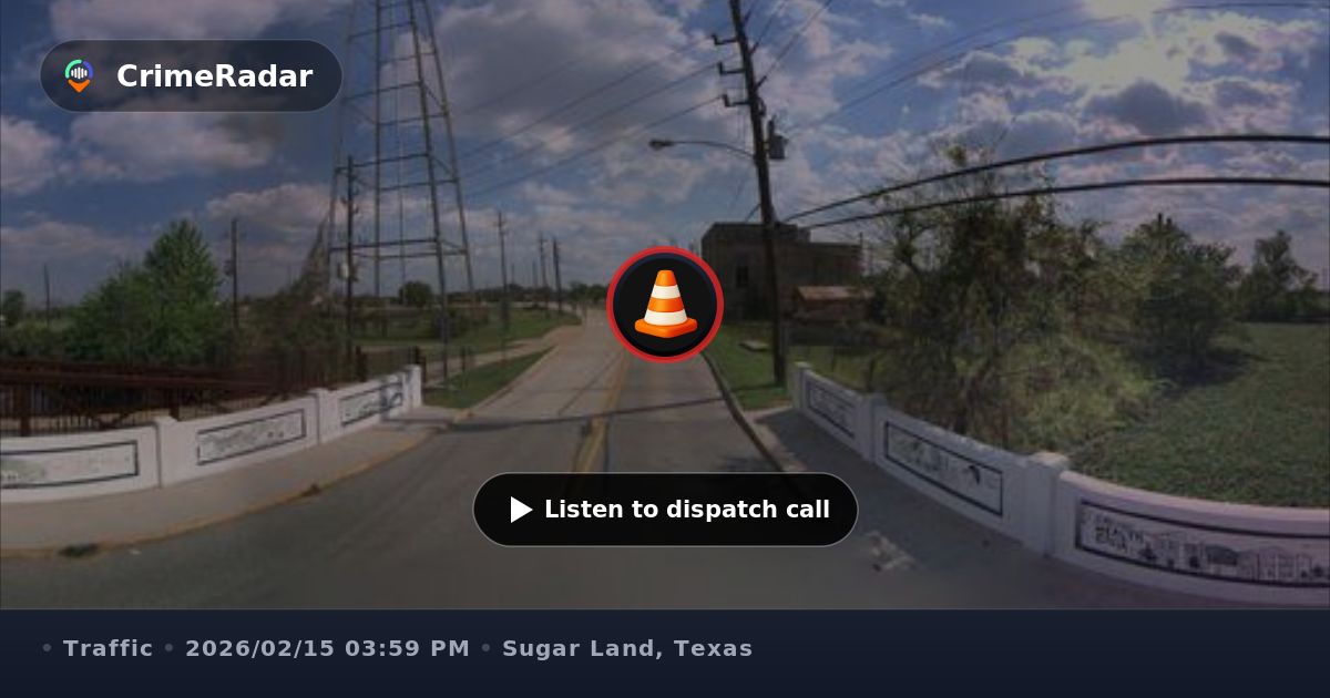 Traffic light stuck on red at First and Main, Sugar Land TX | CrimeRadar