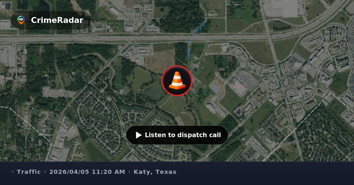 Vehicle hits sign in minor crash at intersection, Katy TX | CrimeRadar
