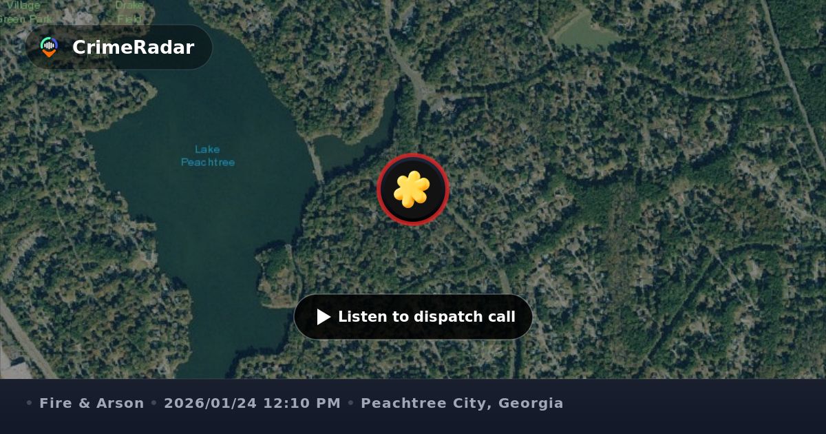 Fire crews respond to yard debris burn near Bluegill Trace, Peachtree ...