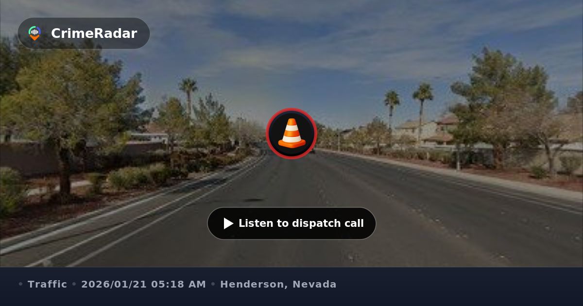Traffic collision near Green Valley construction zone, Henderson NV ...