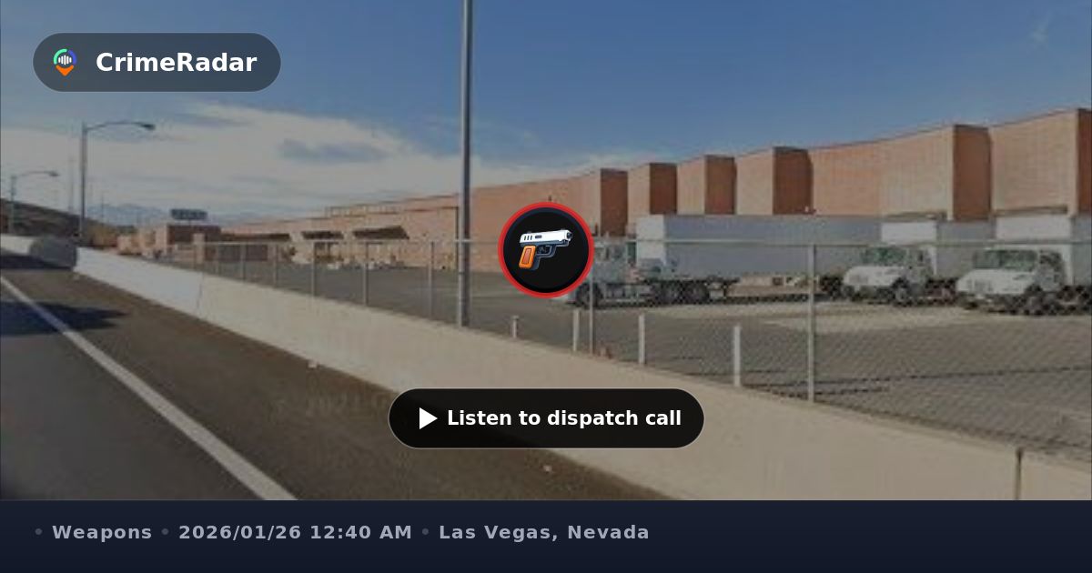 Possible shooting damage reported near Bonanza Rd, Las Vegas NV ...
