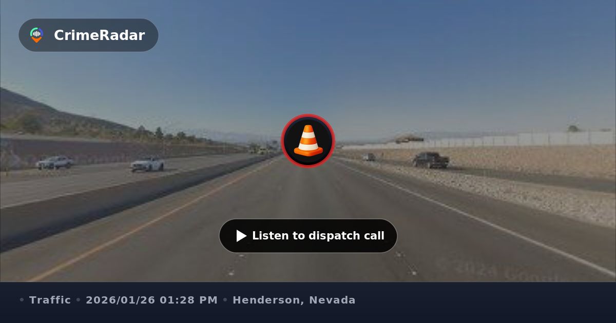 Possible pedestrian hazard on I-11 north of Sunset, Henderson NV ...