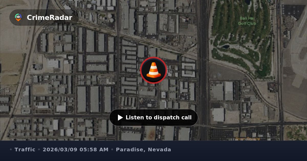 Multi-car crash and signal outage on Sunset Road, Paradise NV | CrimeRadar