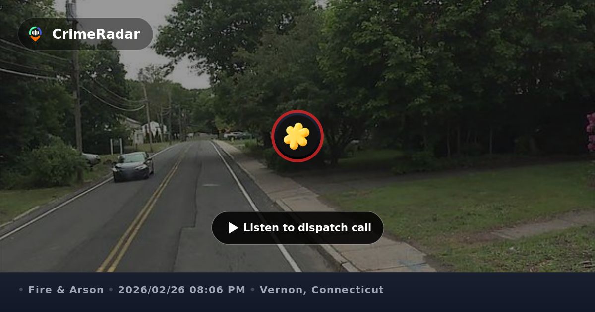 Grease fire on stove causes light smoke in home, Vernon CT | CrimeRadar