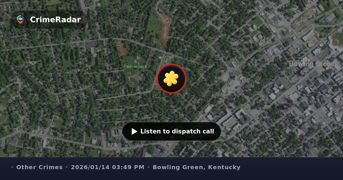 Vehicle tagged for follow-up near Forrest Dr, Bowling Green KY | CrimeRadar