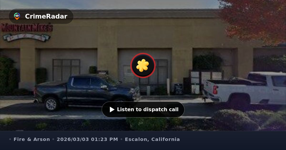 Structure fire at Starbucks on Lillian Avenue, Escalon CA | CrimeRadar