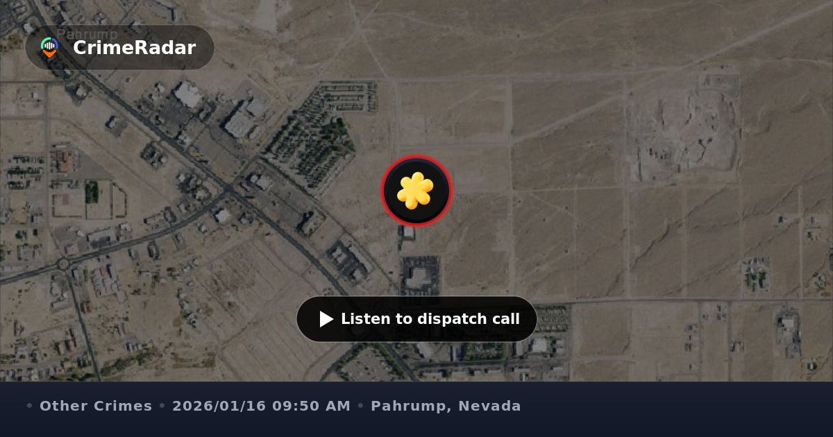 Deputies conduct eviction near Highway 160, Pahrump NV | CrimeRadar