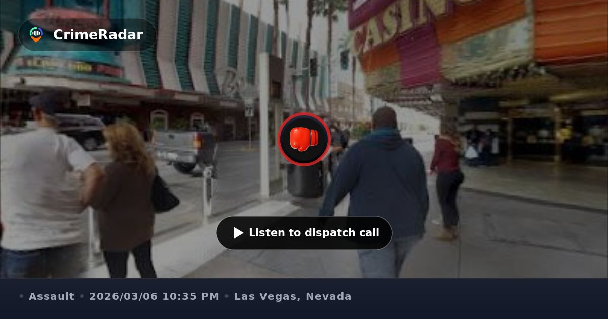Crowd running and possible fight near Four Queens, Las Vegas NV ...