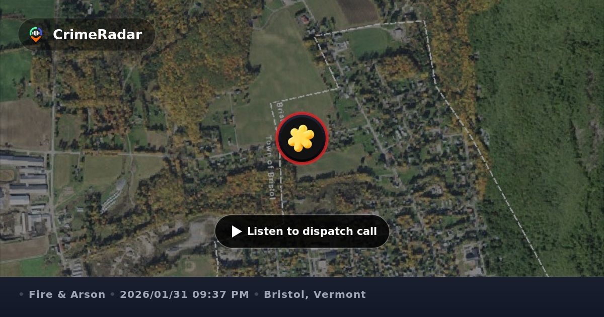 Fire crews respond to CO alarm at Liberty St home, Bristol VT | CrimeRadar