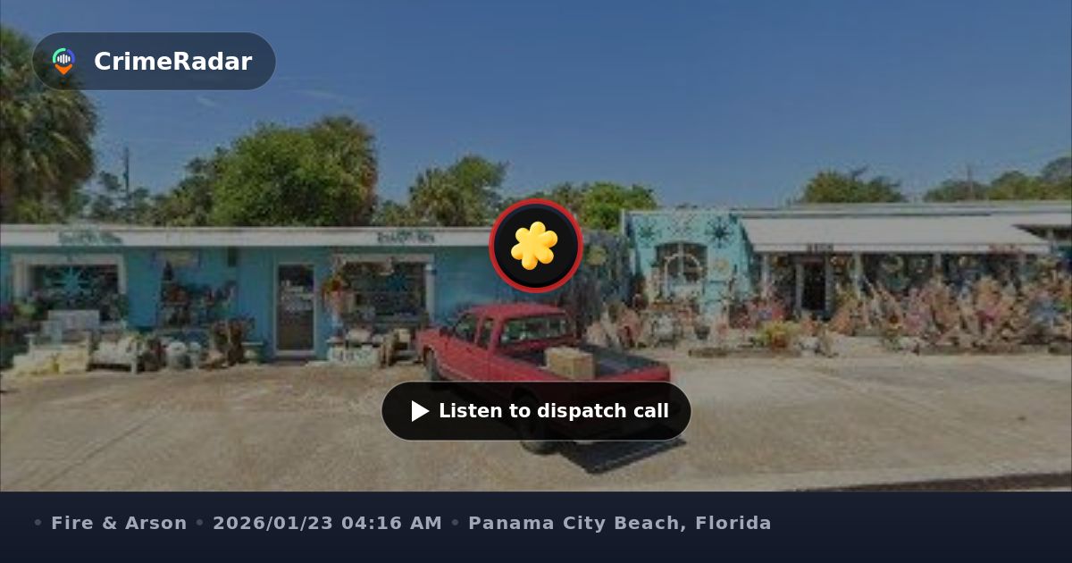 Fire crews contain debris fire near Thomas Dr, Panama City Beach FL ...