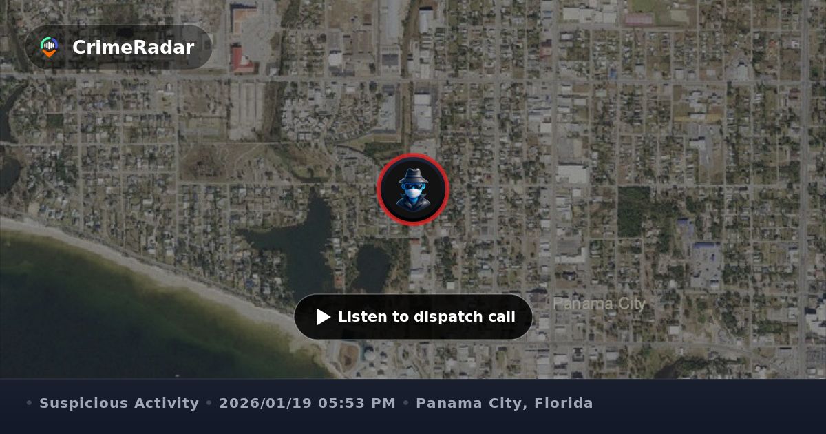 Suspicious vehicle near Battle Funeral Home, Panama City FL | CrimeRadar