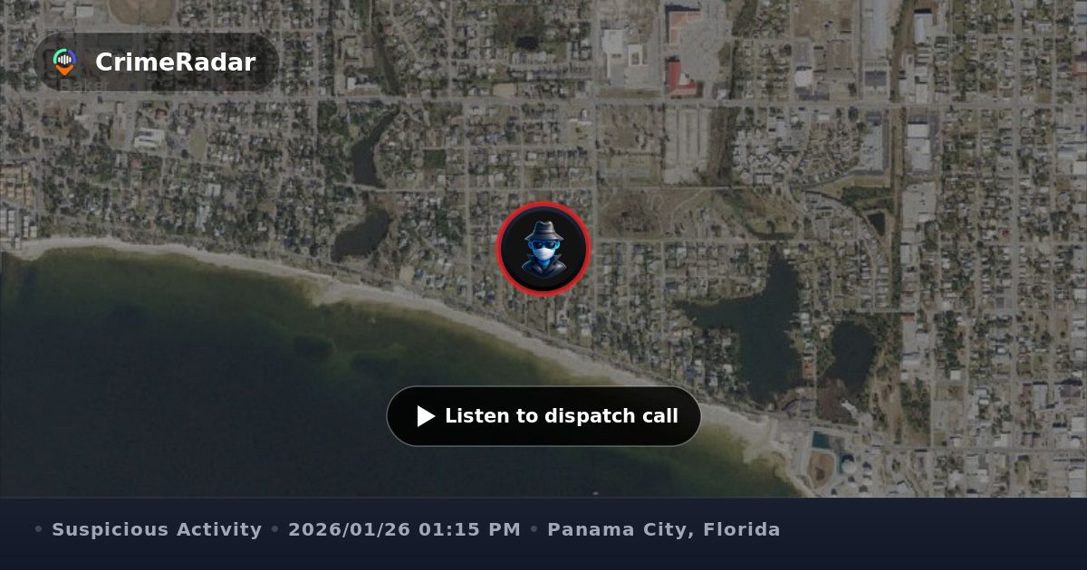 Officers check vacant house near West Beach Dr, Panama City FL | CrimeRadar