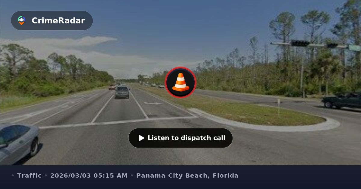 Traffic light not cycling at Clara and Back Beach, Panama City Beach FL ...