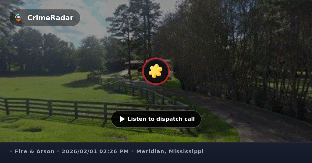 Firefighters respond to possible house fire on Newell Rd, Meridian MS ...