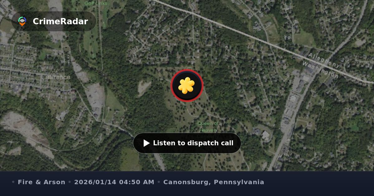 Apparent minor smoke incident at coffee shop, Canonsburg PA | CrimeRadar
