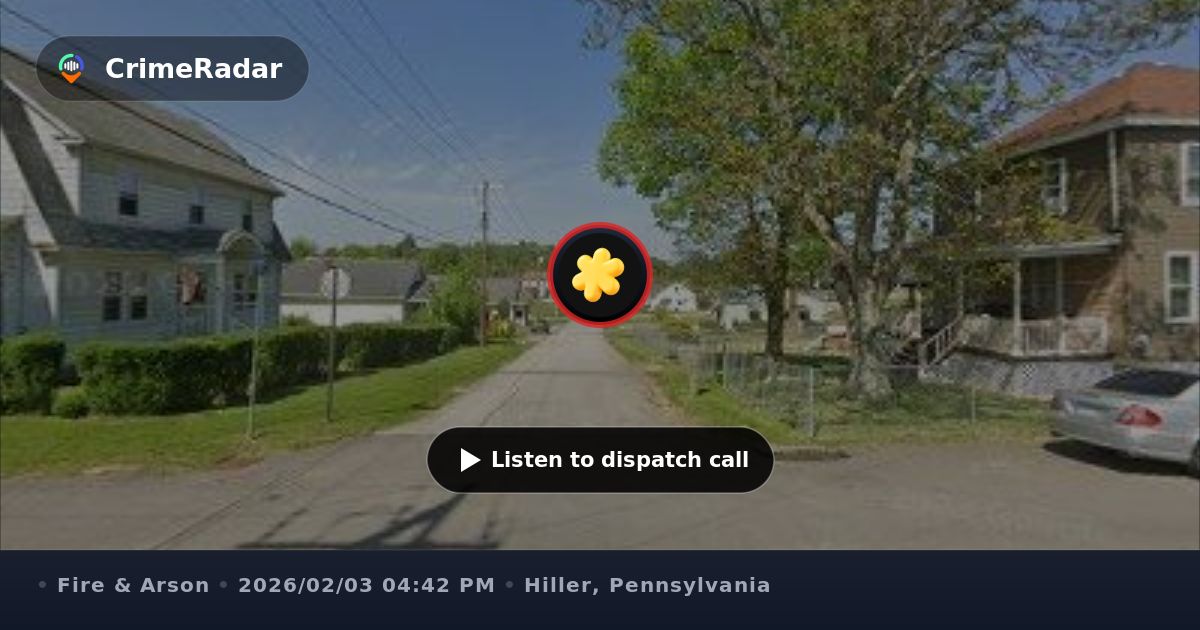 Structure fire reported in Luzerne Township, Hiller PA | CrimeRadar