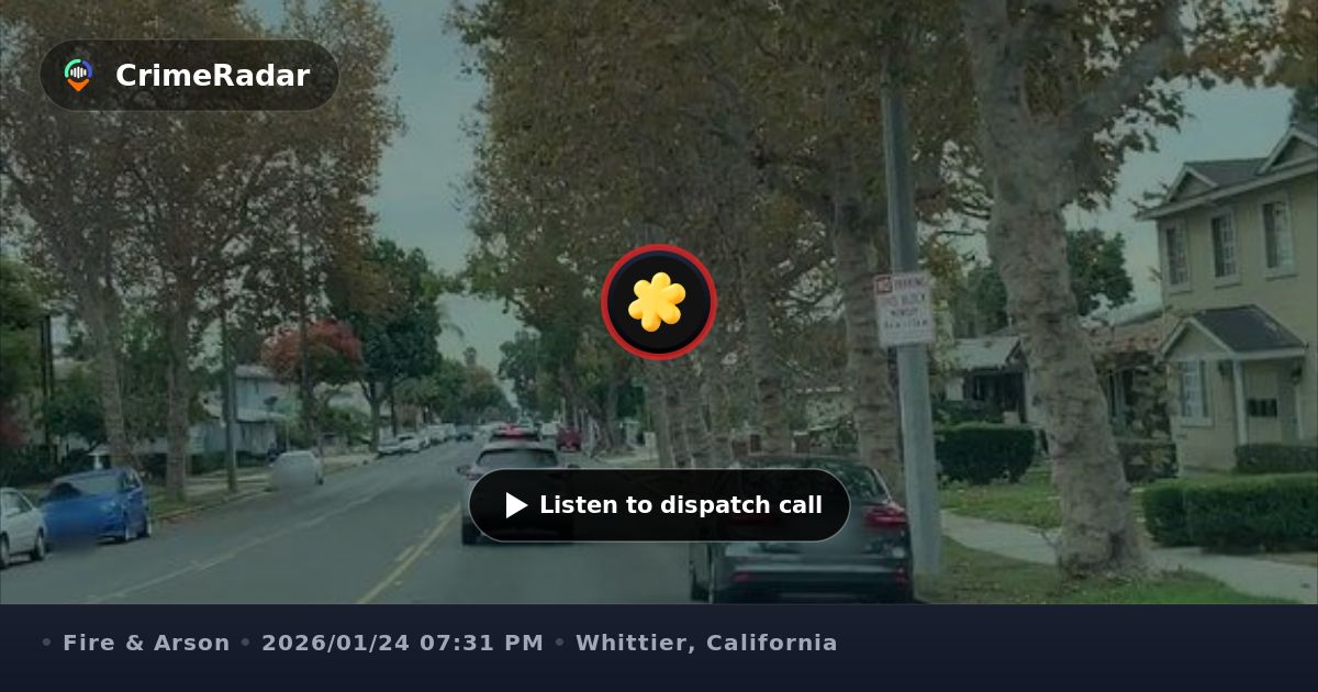 Fire crews respond to house fire on Pickering Ave, Whittier CA | CrimeRadar