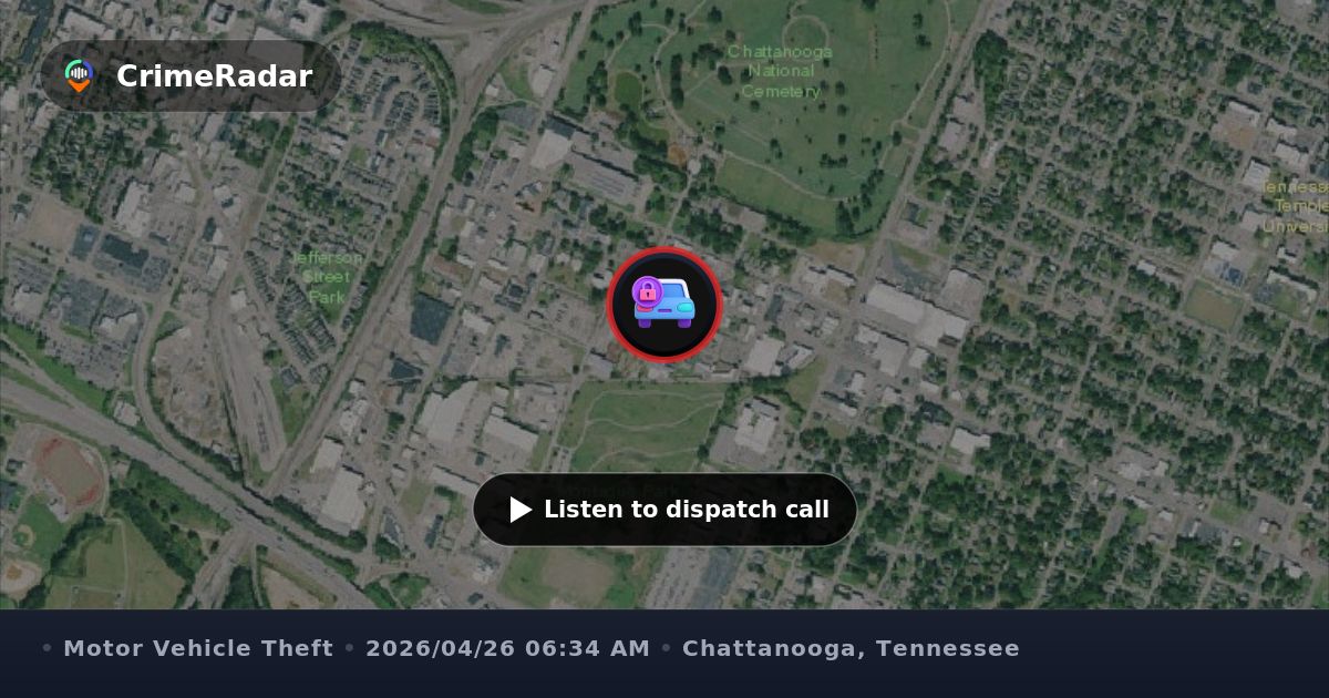 White Hyundai reported stolen after midnight, Chattanooga TN | CrimeRadar