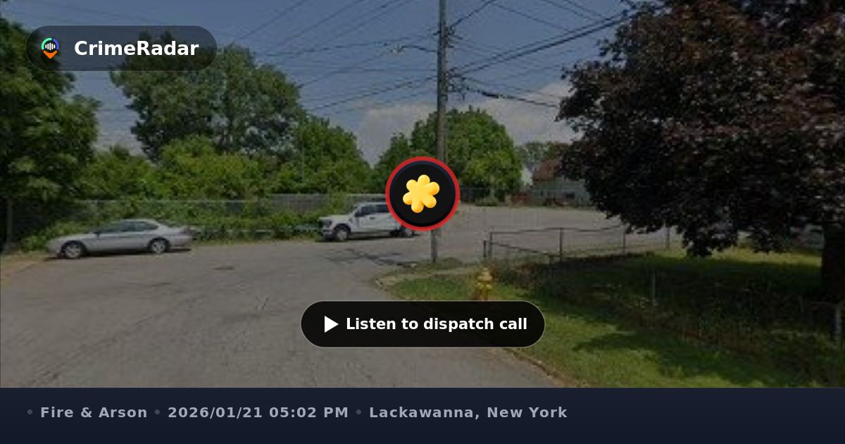 Fire alarm reported at apartment complex near Transit Rd, Lackawanna NY ...