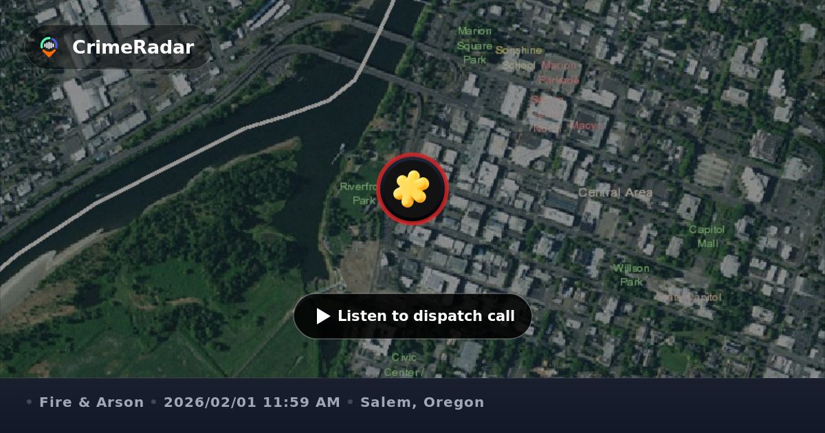 Small grass fire reported near Liberty and Mill, Salem OR | CrimeRadar