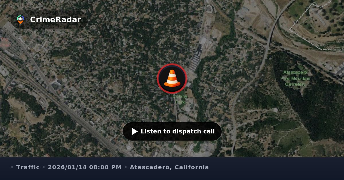 Traffic stop near El Camino Real and Traffic Way, Atascadero CA ...