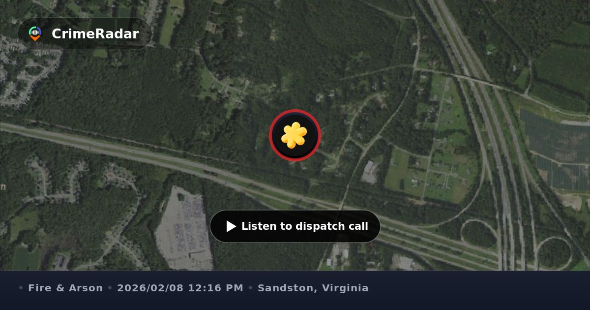 Vehicle fire reported near Old Williamsburg Rd, Sandston VA | CrimeRadar