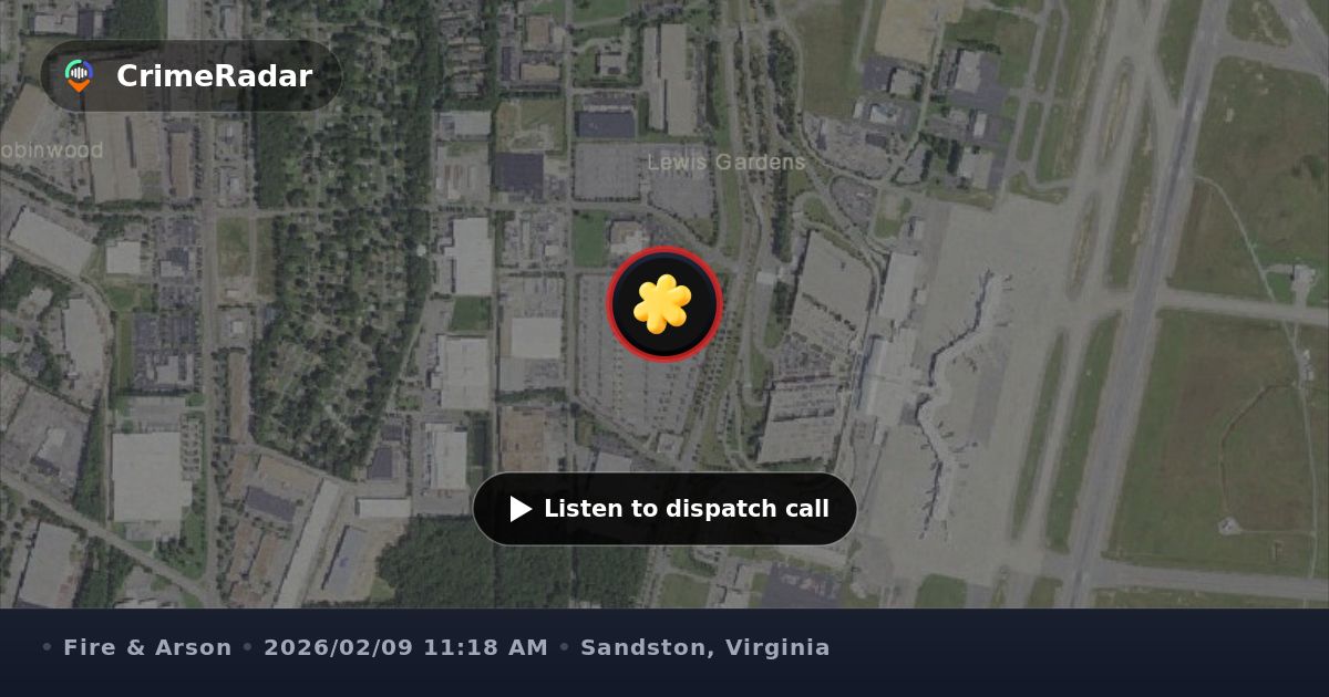 Fire alarm reported near Lewis Rd, Sandston VA | CrimeRadar