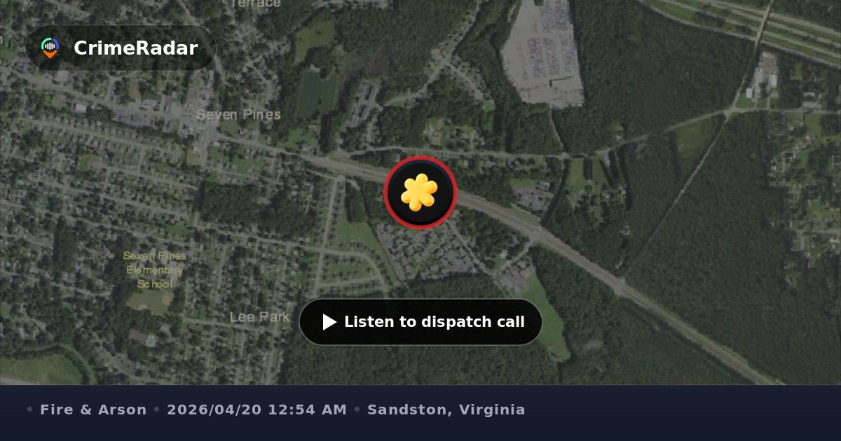 Apartment complex fire on Bradley Pines Circle, Sandston VA | CrimeRadar