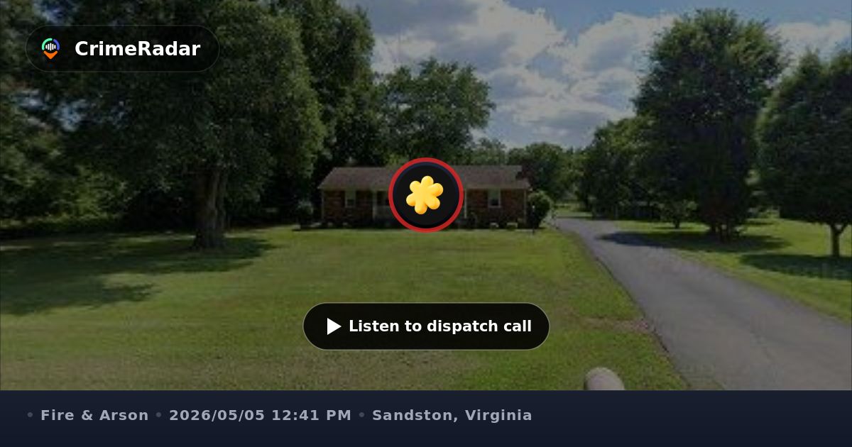 Small brush fire behind garage in Sandston, Sandston VA | CrimeRadar