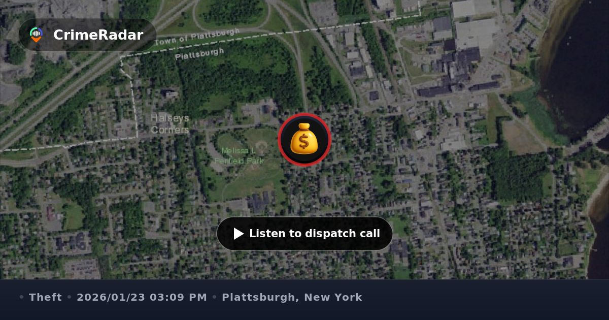 Officers respond to possible larceny near Montcalm Ave, Plattsburgh NY ...