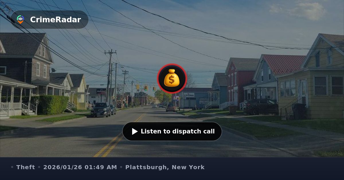 Possible larceny at apartment on Margaret St, Plattsburgh NY | CrimeRadar