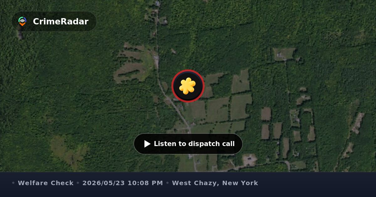 Occupants observed sleeping during welfare check, West Chazy NY ...