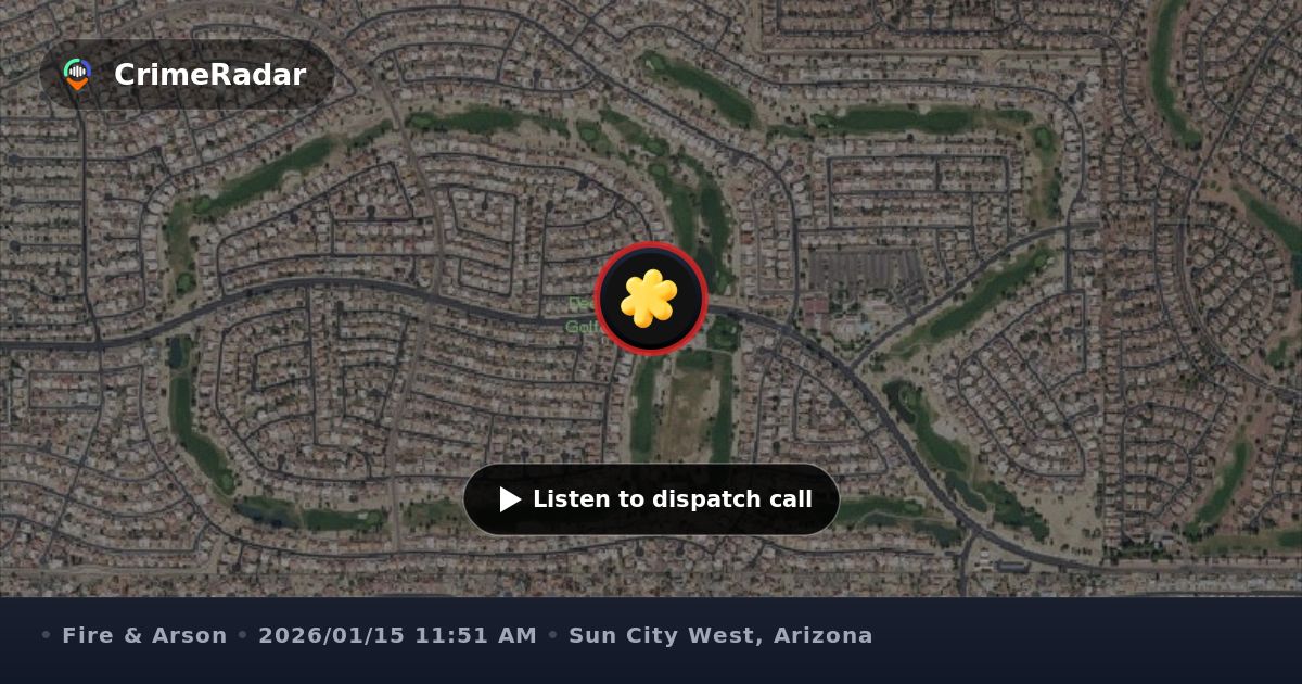 Hazmat crew responds to carbon monoxide alarm, Sun City West AZ ...