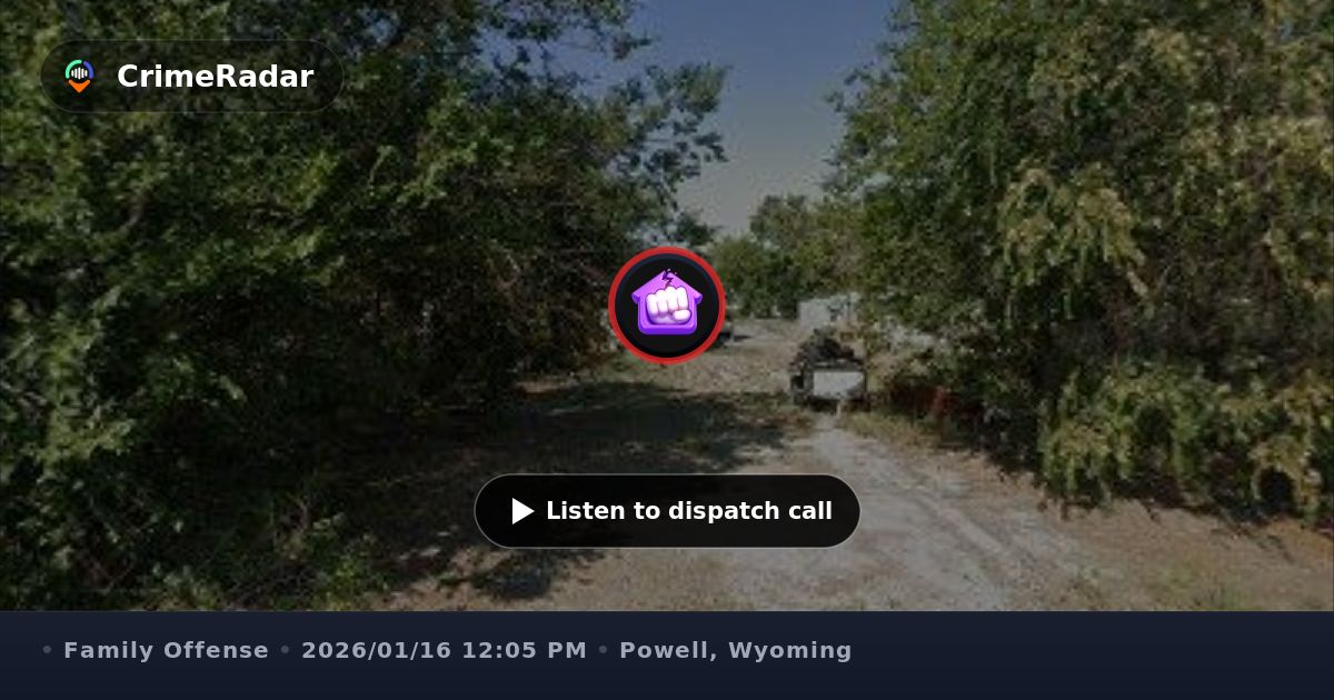 Deputies respond to family dispute near Ingalls St, Powell WY | CrimeRadar