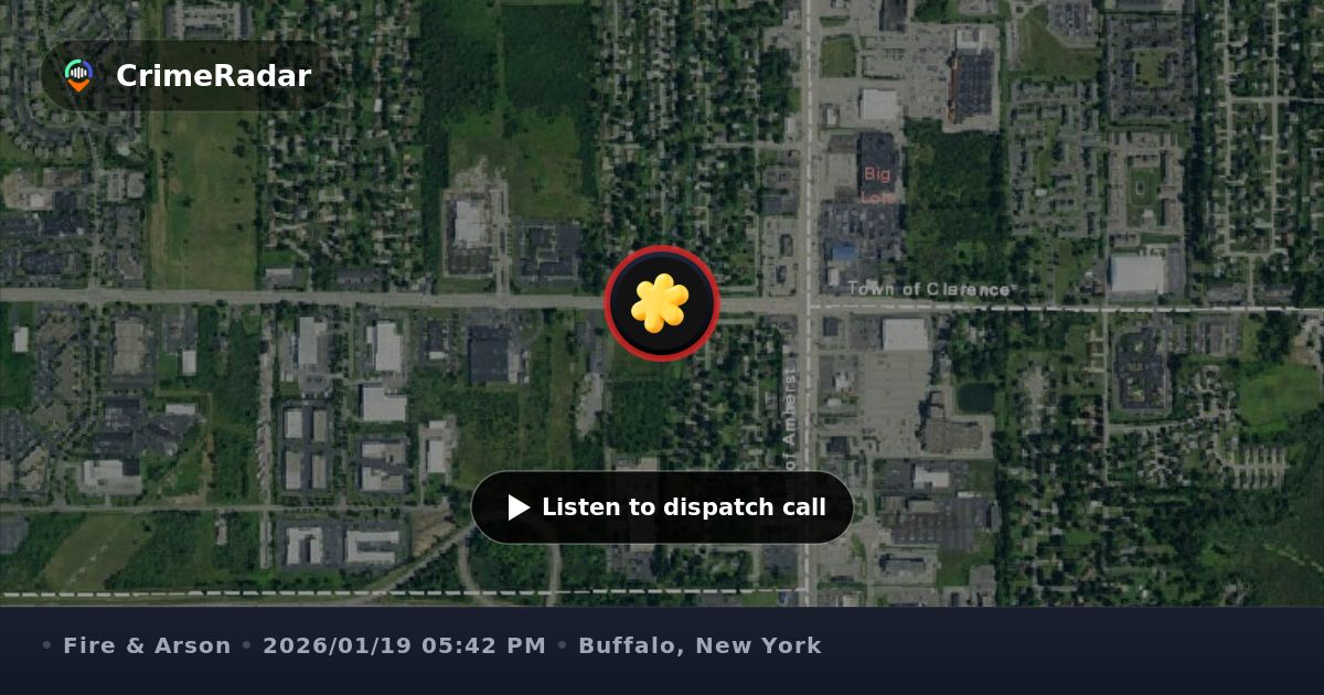 Fire alarm call at restaurant on Transit Rd, Buffalo NY | CrimeRadar