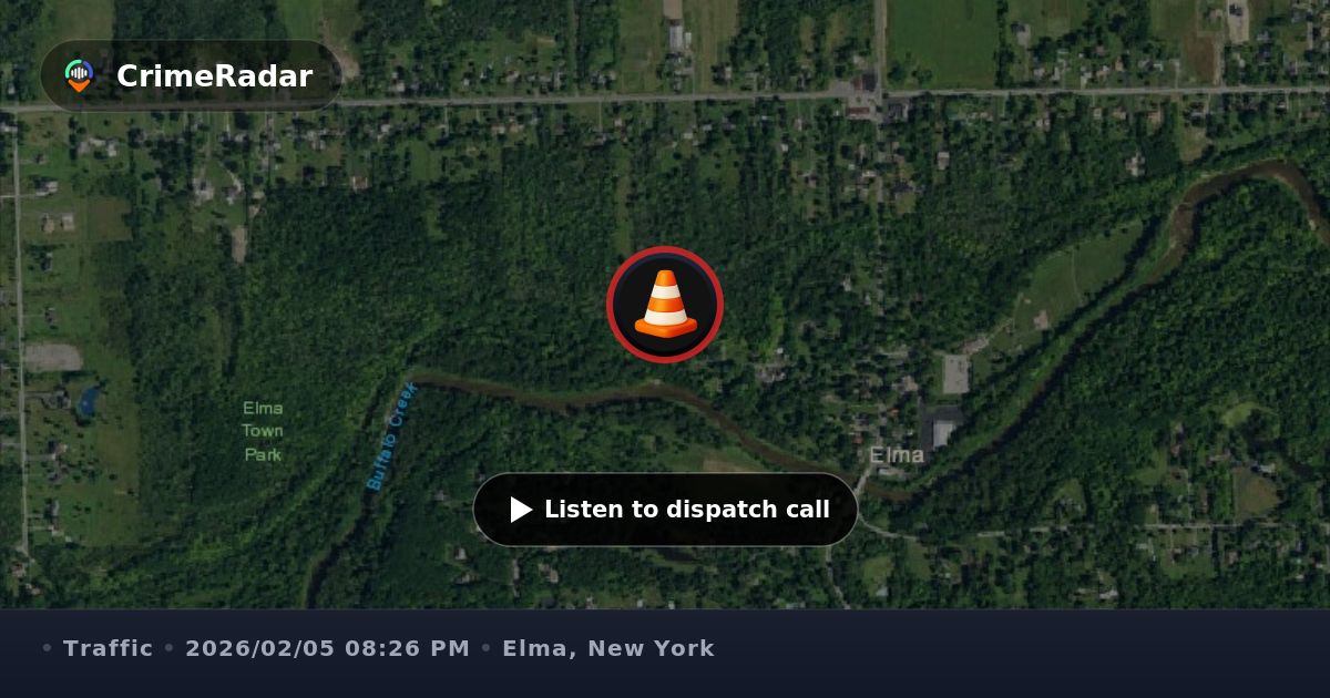 Car hits pole causing power line damage in Elma, Elma NY | CrimeRadar