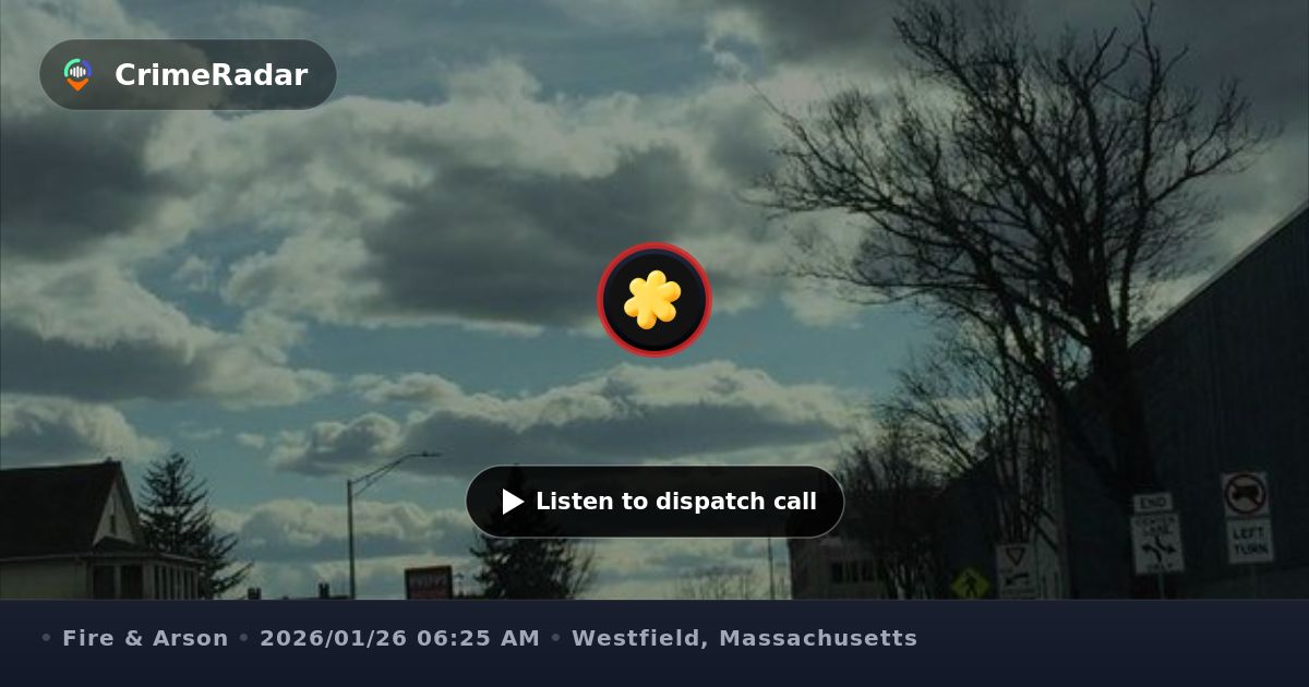 Fire crew resets alarm at restaurant on Elm St, Westfield MA | CrimeRadar