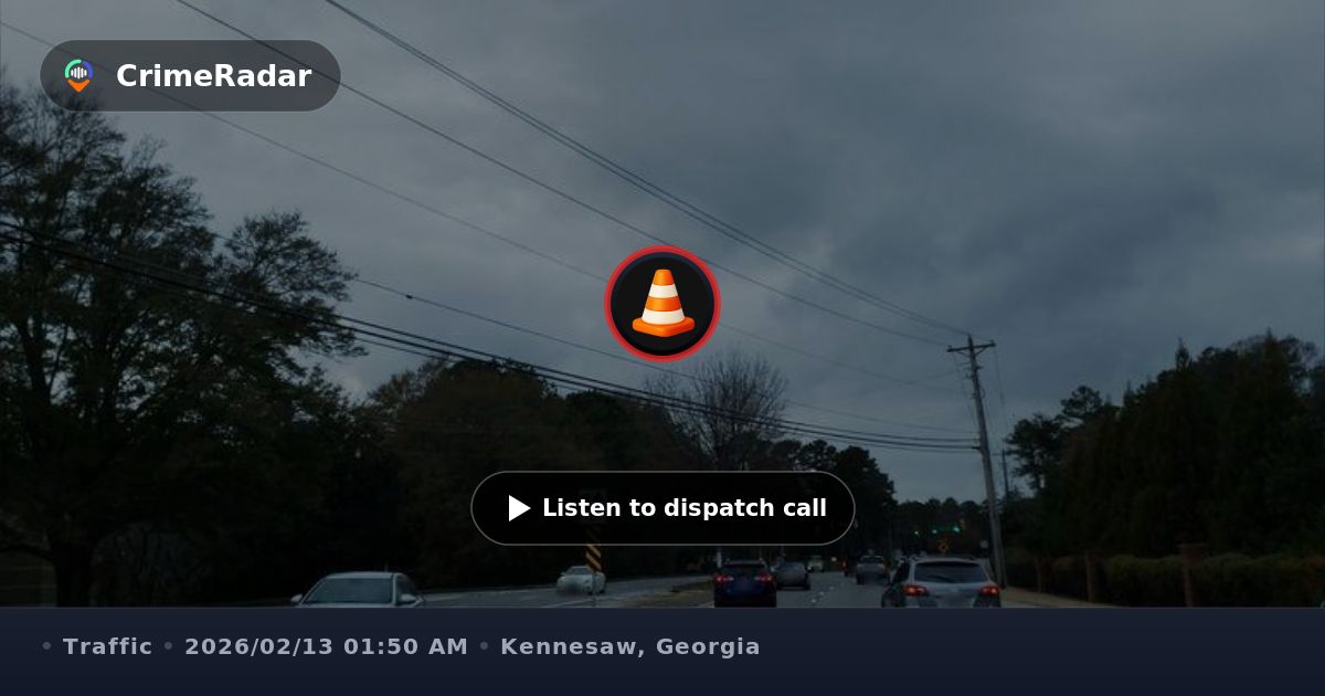Traffic control for crash near Chastain Road and I-75, Kennesaw GA ...