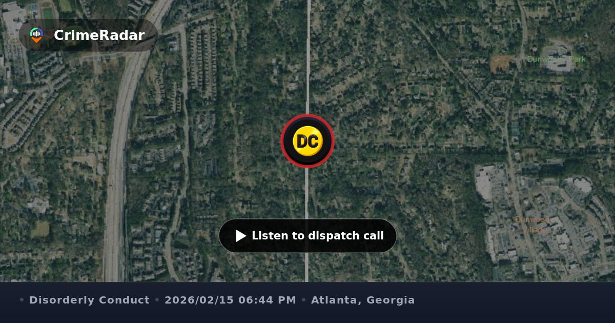 Loitering complaint at Peachtree Dunwoody Road, Atlanta GA | CrimeRadar
