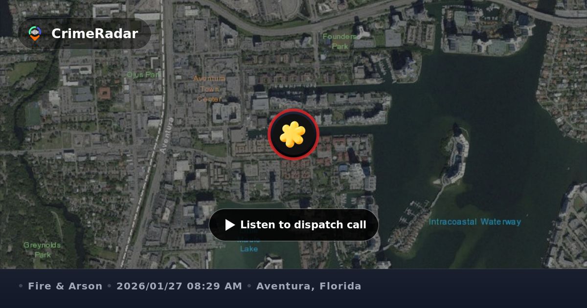 Fire alarm reported at Point East building, Aventura FL | CrimeRadar