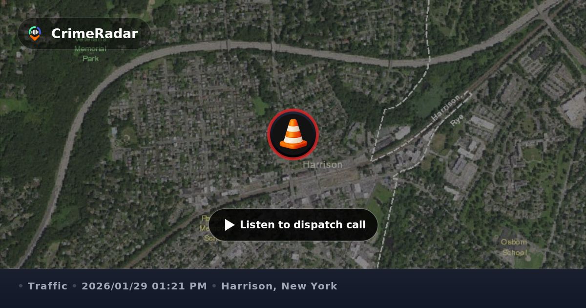 Traffic crash with injuries near Harrison Municipal Hall, Harrison NY ...