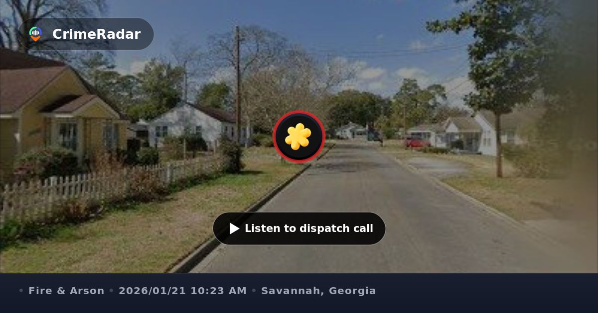 Fire crews investigate report of smoke on Ronda St, Savannah GA ...