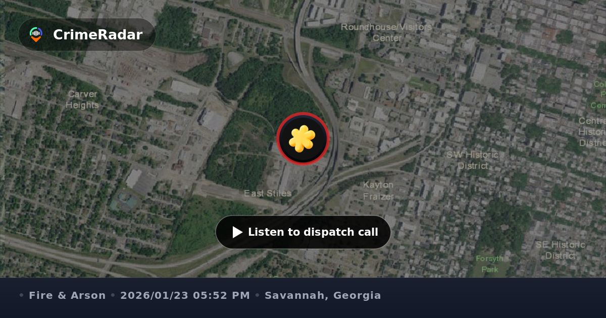 Fire crews respond to alarm near West Gwinnett St, Savannah GA | CrimeRadar