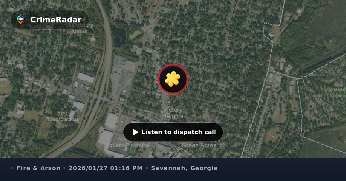 Fire crews respond to brush fire near East 43rd St, Savannah GA ...