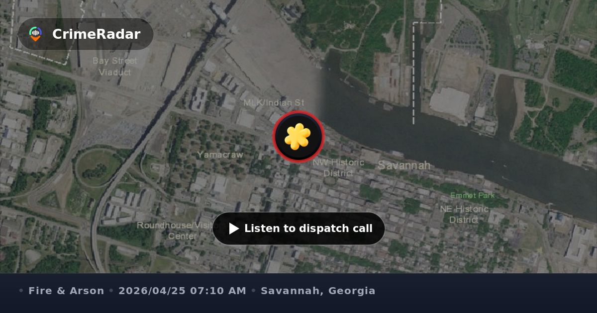 Fire alarm at restaurant on Montgomery Street, Savannah GA | CrimeRadar