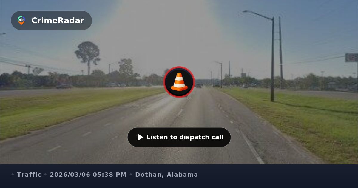 Traffic stop near fast food restaurant on West Main, Dothan AL | CrimeRadar